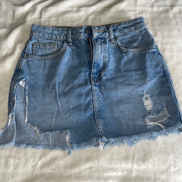Skirts | Denim Skirt With Hit Slit On Side | Poshmark